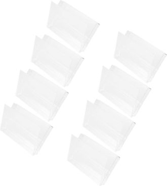 Garneck 8 Stück Teiliges Transparente Retro Kassettenbox mit Notizhalter Multifunktionaler Kassettenband Organizer Kompakte Aufbewahrung für Musikbänder und N