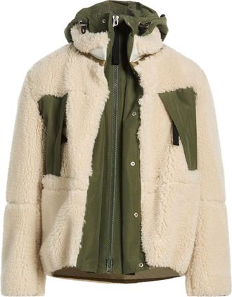 sacai JACKEN & M&Auml;NTEL - Shearling- & Kunstfell auf YOOX.COM