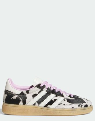 adidas Originals Handball Spezial baskets &agrave; imprim&eacute; vache avec lacets rose b&eacute;b&eacute;-Noir