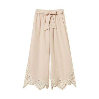 Twinset Cropped Hosen - - Trousers - Damen - Beige - M