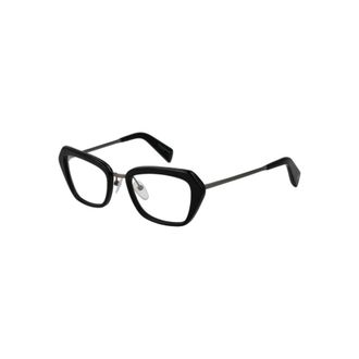 Yohji Yamamoto Stilvolle Schwarze Rechteckige Optische Brillen - - Accessories - Damen - Schwarzk - ONE SIZE