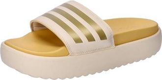 adidas Adidas Femme Adilette Platform Slides, Crystal Sand/Gold met/Semi Spark, 39 EU