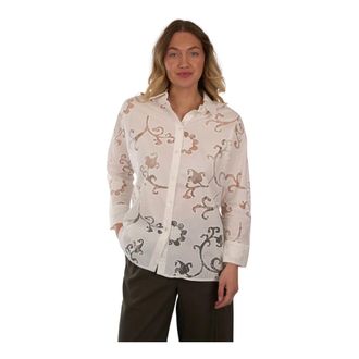 Semicouture Damen, Blusen & Hemden, Wei&szlig;, SGr&ouml;&szlig;e