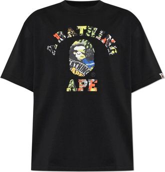 A Bathing Ape A Bathing Ape, Homme, Tops, Noir, Taille: M Logo T-Shirt