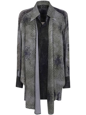 Ziggy Chen Shirt Long Sleeve Drape Long Shirt