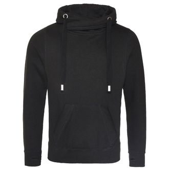 Awdis Just Hoods JH021 Unisex Nacken die Kreuzung Kapuzenpullover - Schwarz - XS