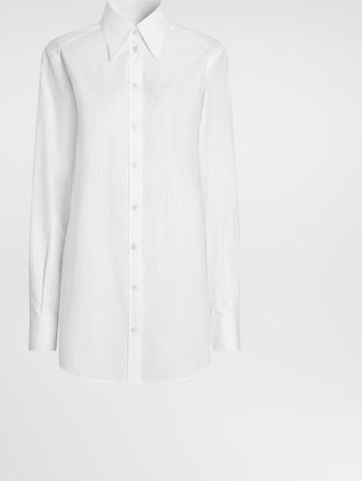 Dolce & Gabbana Hemd Aus Gestreifter Popeline - Frau Collection n/d 42