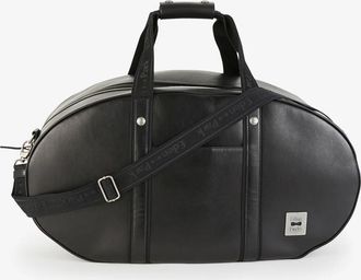 Eden Park Sac De Voyage Ovale Noir En Cuir