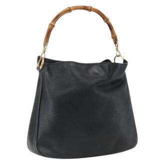 Gucci Pre-owned Vintage Lederhandtasche - - Pre-owned - Damen - Schwarzk - ONE SIZE