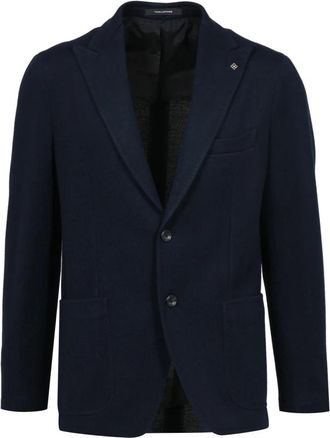 Tagliatore Homme, Vestes, Bleu, Taille: 3XL Blazer Tricot&eacute; Crois&eacute;