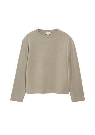 s.Oliver Sweatshirt Sweatshirt Scuba-Sweatshirt mit weitem Arm