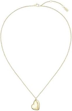 BOSS Jewelry Collier avec Pendentif pour Femme Collection HONEY en Or Jaune avec une Charm Coeur - 1580574