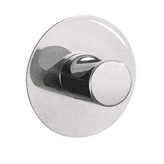 WENKO Crochet mural Savona acier inox - autoadhésif, Acier inoxydable, 5 x 2 x 5 cm, Brillant