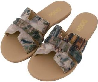 Dogo Femme Cuir Vegan Multicolore Chaussons - Ballerinas Motif