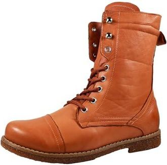 Andrea Conti Bottes en Cuir Femmes 0348760, Pointure:39 EU, La Couleur:Orange