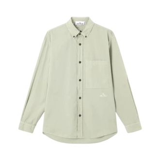 Stone Island Homme, Chemises, Vert, Taille: M Surchemise coupe confort