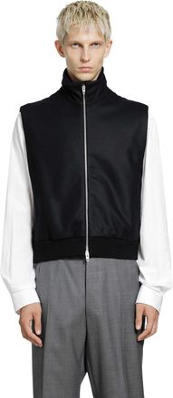 Jil Sander Wool Melton Padded Vest