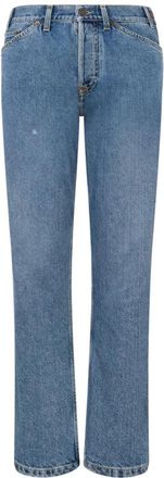 Moschino Femme, Jeans, Bleu, Taille: 36 FR Jeans &agrave; logo, Coupe ajust&eacute;e, Look audacieux