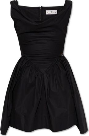 Vivienne Westwood Femme, Robes, Noir, Taille: 38 FR Robe avec des fronces