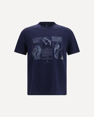 Brunello Cucinelli Cotton printed T-shirt Male XXL