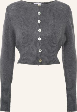 Americandreams Americandreams Alpaca Corset Fit Cardigan Matilda grau