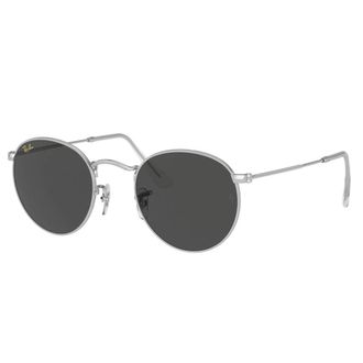 Ray-Ban unisex, Accessoires, Gris, Taille: 50 MM Lunettes de soleil rondes r&eacute;tro en m&eacute;tal