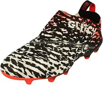 adidas Hommes Glitch Outerskin FG Hommes Chaussures de Football Soccer Cleats (UK 10.5 US 11 EU 45 1/3, Owhite/SOLSRED/CBLACK F99841)
