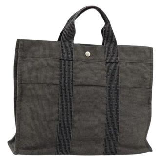Herm&egrave;s Pre-owned Vintage Canvas Tote - - Pre-owned - Damen - Grau - ONE SIZE