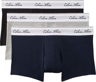 Calvin Klein Lot de 3 boxer &agrave; logo en coton m&eacute;lang&eacute;