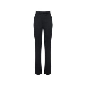 Elisabetta Franchi Pantalon en laine - Femme - Pantalons - Noir - Taille: 42 FR