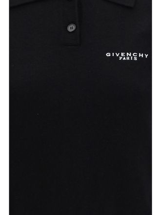 Givenchy Womens Polo Sweater Wool And Cashmere Black Top