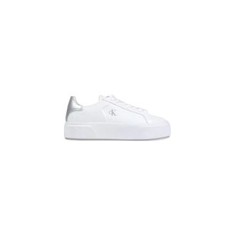 Calvin Klein Leder-Schn&uuml;rsneaker mit Gummisohle - - Shoes - Damen - Wei&szlig; - 39 EU