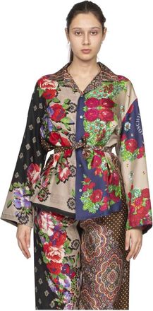 Moschino Femme, Blouses et Chemises, Multicolore, Taille: 40 FR Camicia 2888
