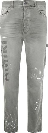 Amiri Homme, Jeans, Vert, Taille: W34 Stencil Slim Jeans