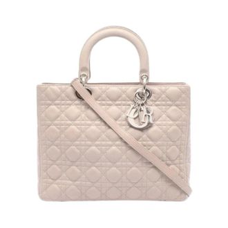Dior Pre-owned Lady Dior Large 2Way Handtasche - - Pre-owned - Damen - Beige - ONE SIZE