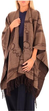 Ralph Lauren Femme, Vestes, Brun, Taille: ONE Size Eqstrn Jcqrd-Cape