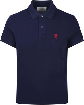 Ami Homme, Tops, Bleu, Taille: M De Coeur Polo