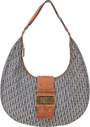 Dior Crossbody Bags - Christian Dior Trotter Monogram Hobo Bag - Gr. unisize - in Blau - f&uuml;r Damen