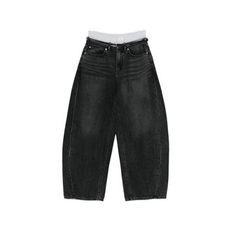 Alexander Wang Femme, Jeans, Noir, Taille: W24 Jeans amples