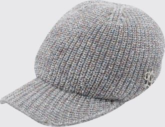 Liu Jo Casquette de baseball en maille c&ocirc;tel&eacute;e avec logo en m&eacute;tal