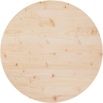 vidaXL Vidaxl - Dessus de table rond 80 cm en bois de pin massif - &Eacute;paisseur 2,5 cm - Stable et facile &agrave; nettoyer - Pour tables &agrave; manger et basses