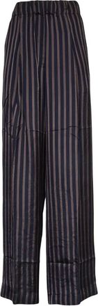Dries Van Noten Femme, Pantalons, Bleu, Taille: 38 FR Wide Pantalons