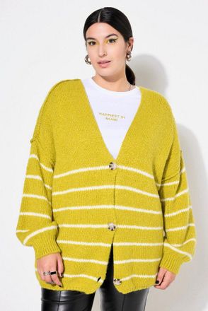 STUDIO UNTOLD Strickjacke Strickjacke oversized Bretonstreifen Langarm