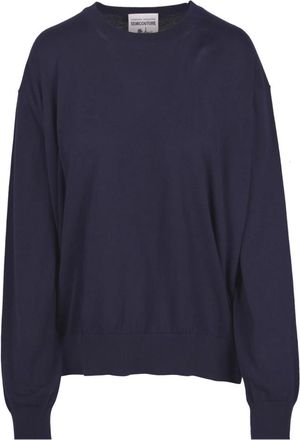 Semicouture Femme, Pulls, Bleu, Taille: 36 FR Maglia Alejandra