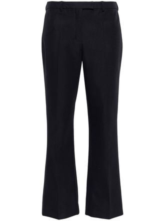 Max Mara pantalon &eacute;vas&eacute; &agrave; plis marqu&eacute;s - Bleu