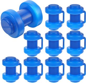 Happyyami 10 Stück Teiliges Trampolinrohr Schutzkappen aus Robustem PP Langlebige Trampolinpfosten Endkappen für Netzbefestigung Installieren Passend für Outdoo