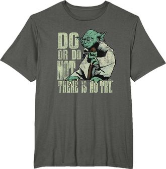 Star Wars Yoda Do or Do Not There is No Try Vintage Style T-Shirt