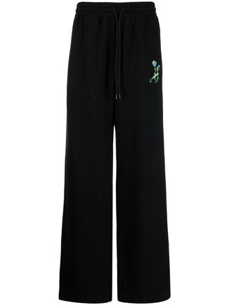 Off-white pantalon de jogging &agrave; logo Alien imprim&eacute; - Noir