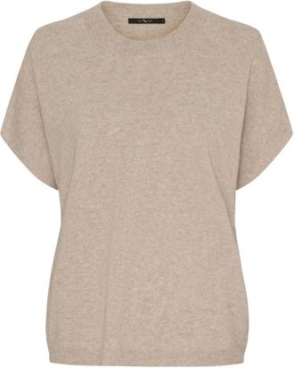 BTF-CPH Btfcph, Femme, Pulls, Beige, Taille: 36 FR T-Shirt en maille fine