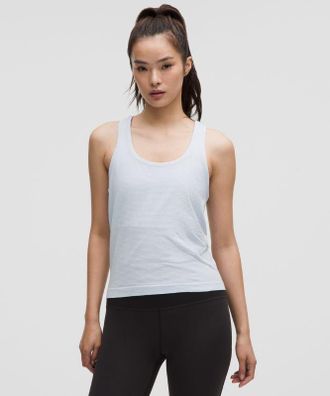 lululemon Swiftly Tech Tanktop mit Racerback 2.0 Taillenl&auml;nge f&uuml;r Frauen - Gr&ouml;&szlig;e 12 in Starch Blue